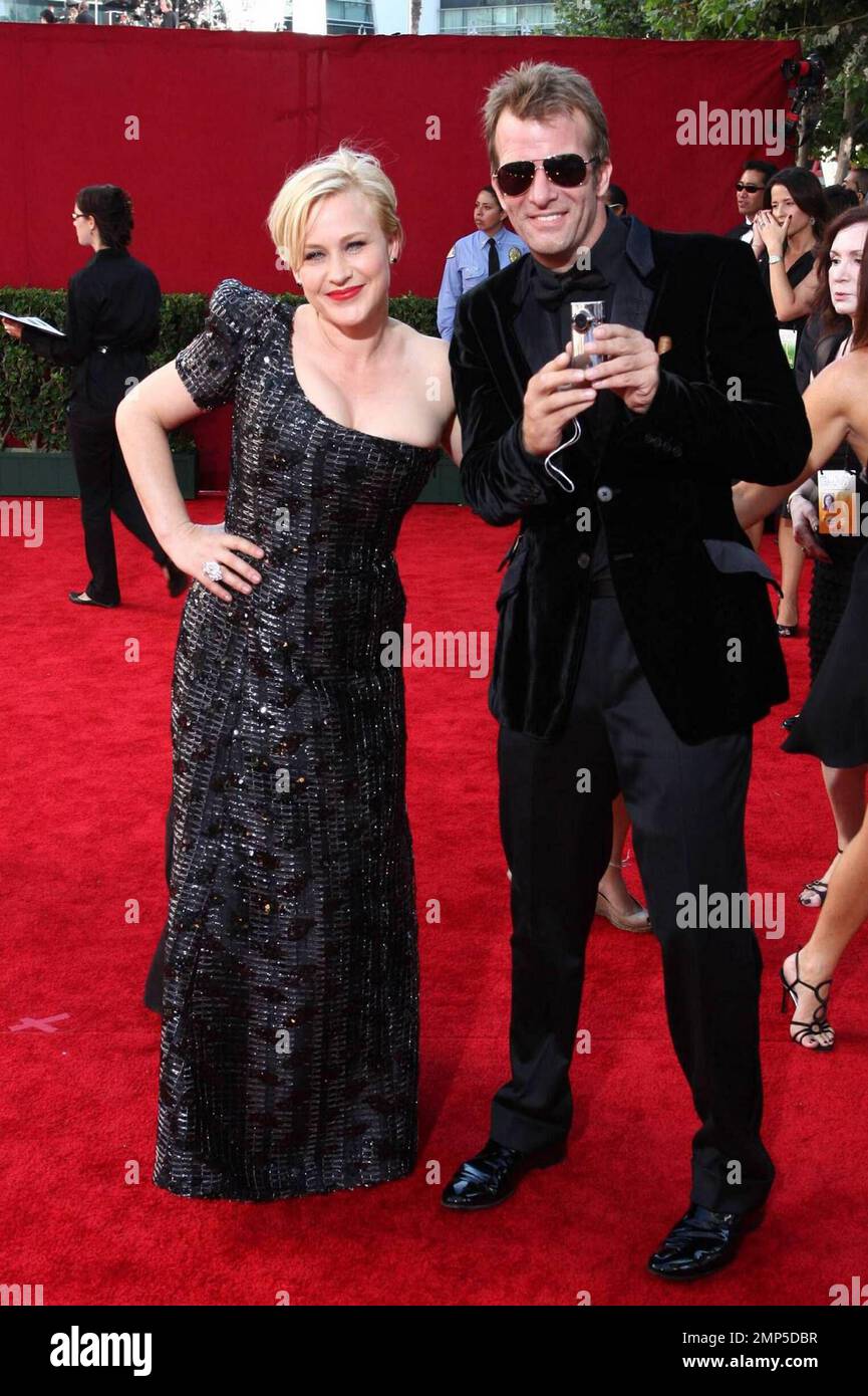 Thomas Jayne and Patricia Arquette at the Emmy Awards at the Nokia ...