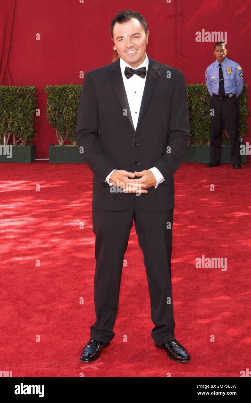 Seth MacFarlane at the Emmy Awards at the Nokia Theatre. Los Angeles ...
