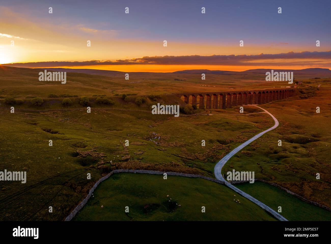 Aerial of ribblehead viaduct hi-res stock photography and images - Alamy