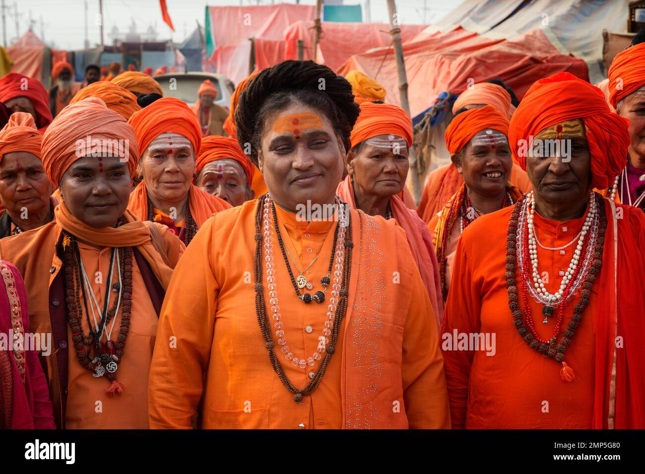 Female sadhus allahabad, india hi-res stock photography and images - Alamy