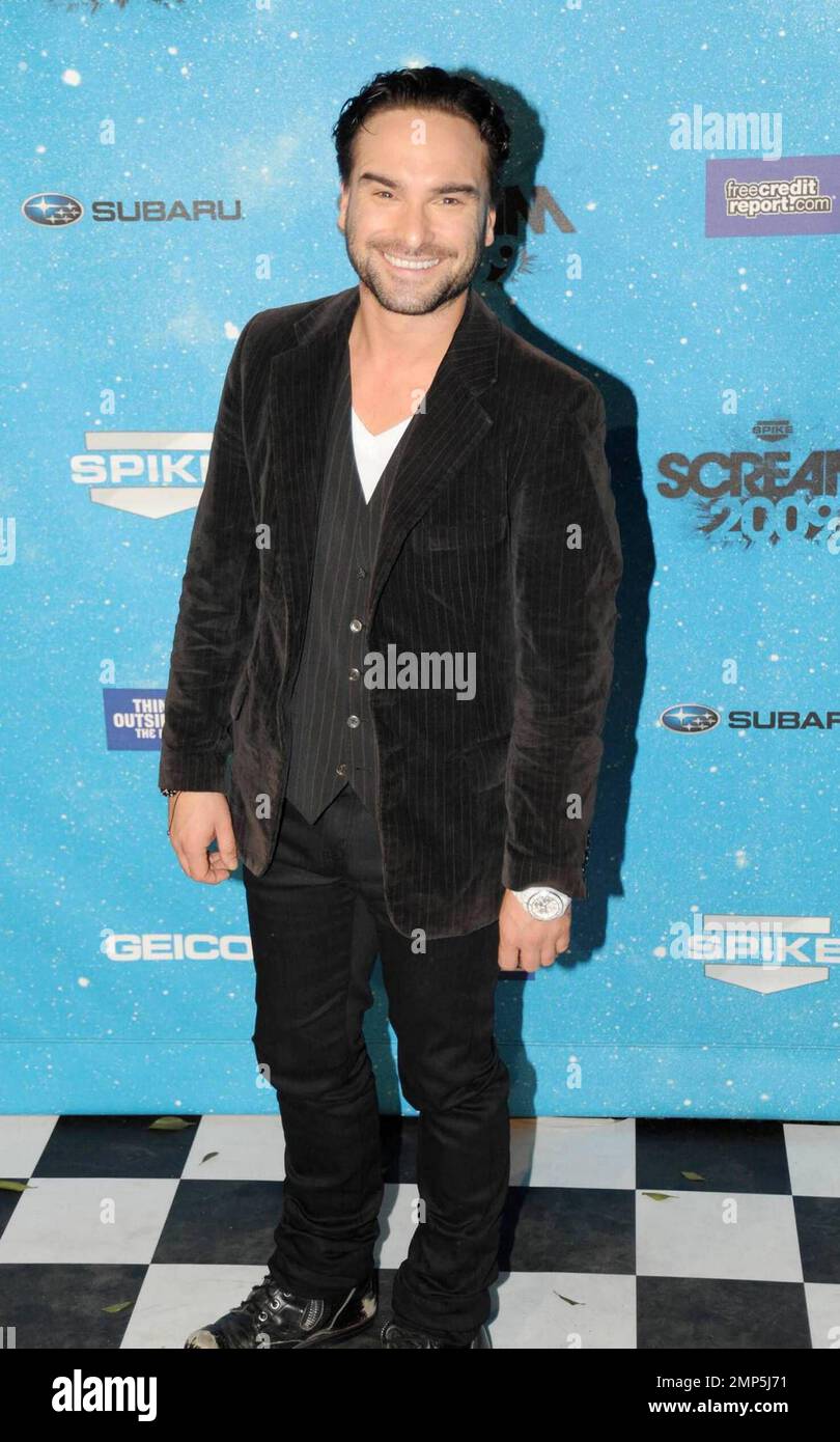 Johnny Galecki at the Spike TV 2009 Scream Awards, at the Greek Theater ...