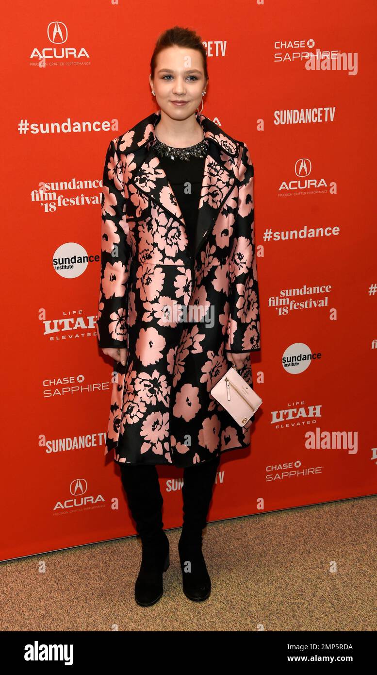 Isabelle Nelisse, a cast member in "The Tale," poses at the premiere of ...