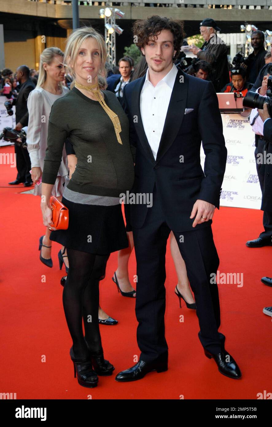 Sam Taylor Wood and Aaron Johnson at the 2010 National Movie Awards in ...