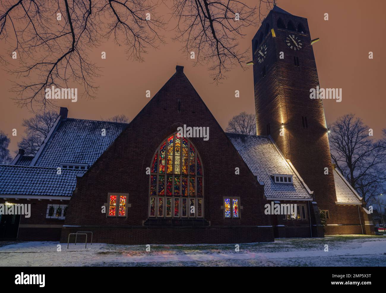 Lasonder church in Enschede, Netherlands. This church is a national ...