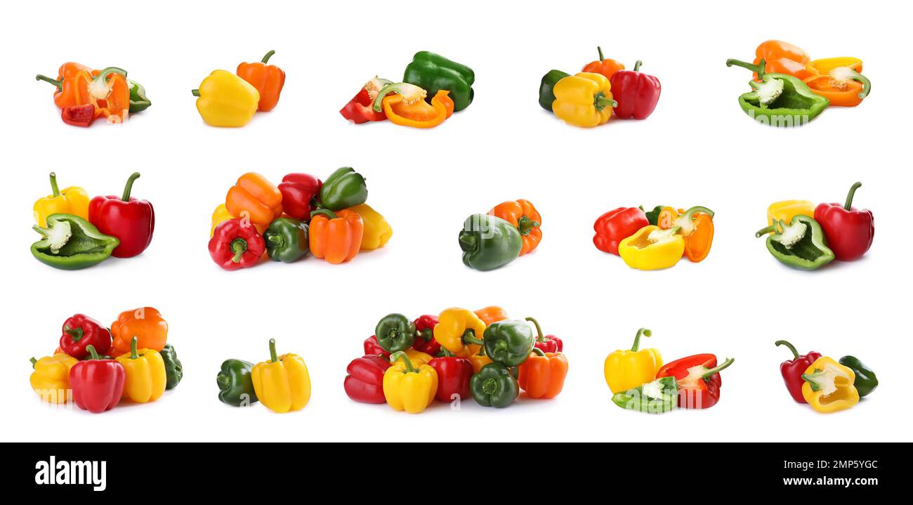 Set different fresh peppers on hi-res stock photography and images - Alamy