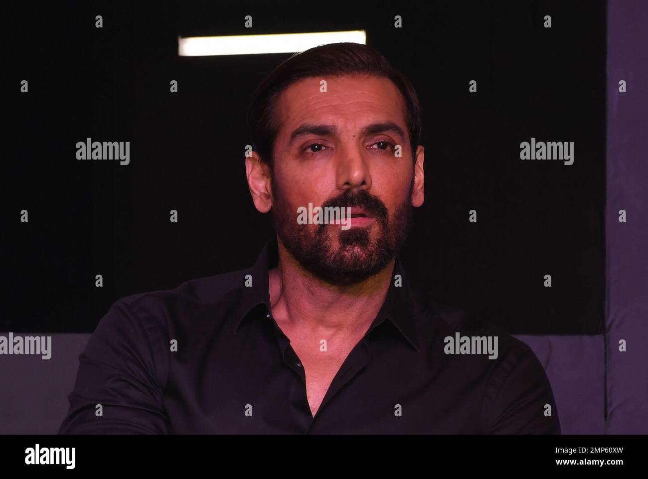 Bollywood actor John Abraham is seen during the success press ...