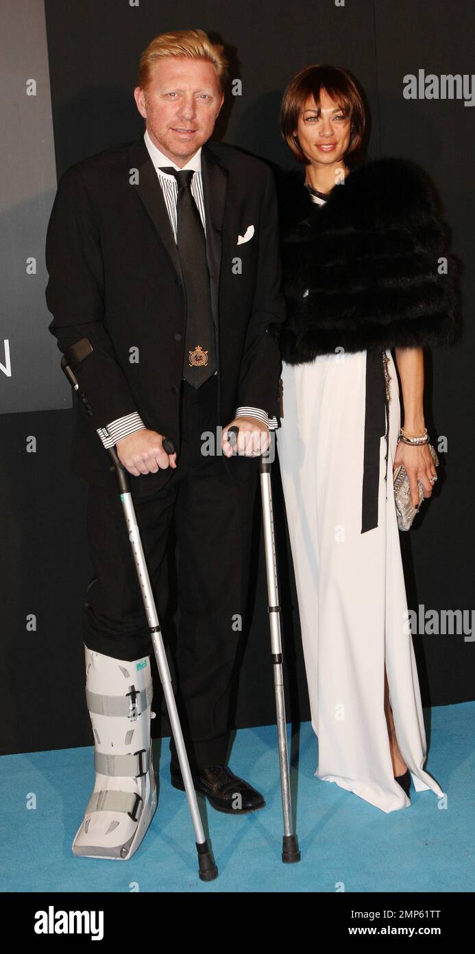 Boris Becker and wife Sharlely Kerssenberg attend the 2011 Grey Goose ...
