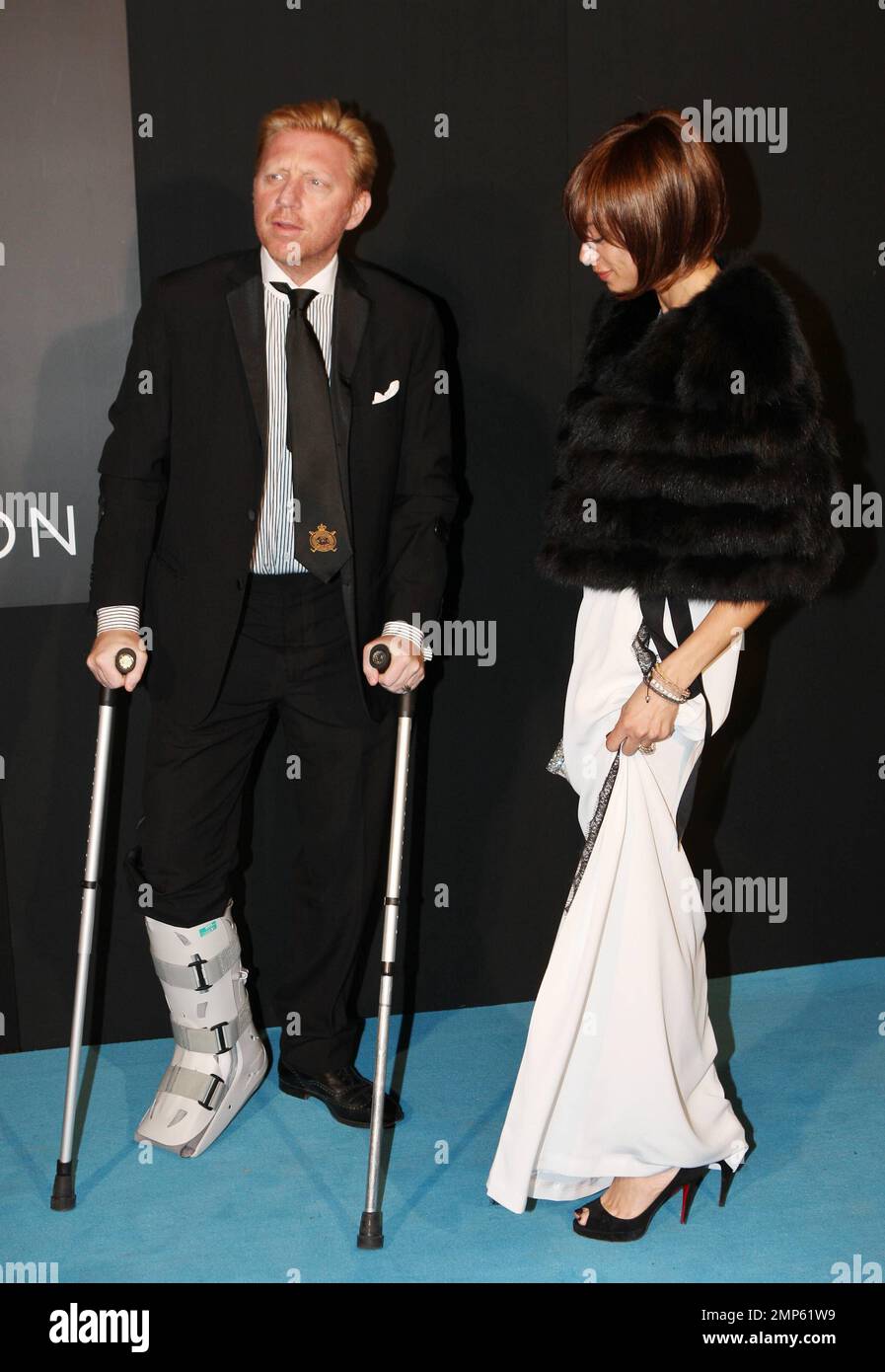 Boris Becker and wife Sharlely Kerssenberg attend the 2011 Grey Goose ...