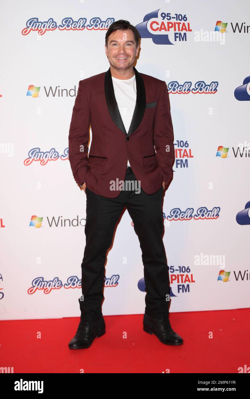 Greg Burns attends day one of Jingle Bell Ball held at the O2 Arena ...