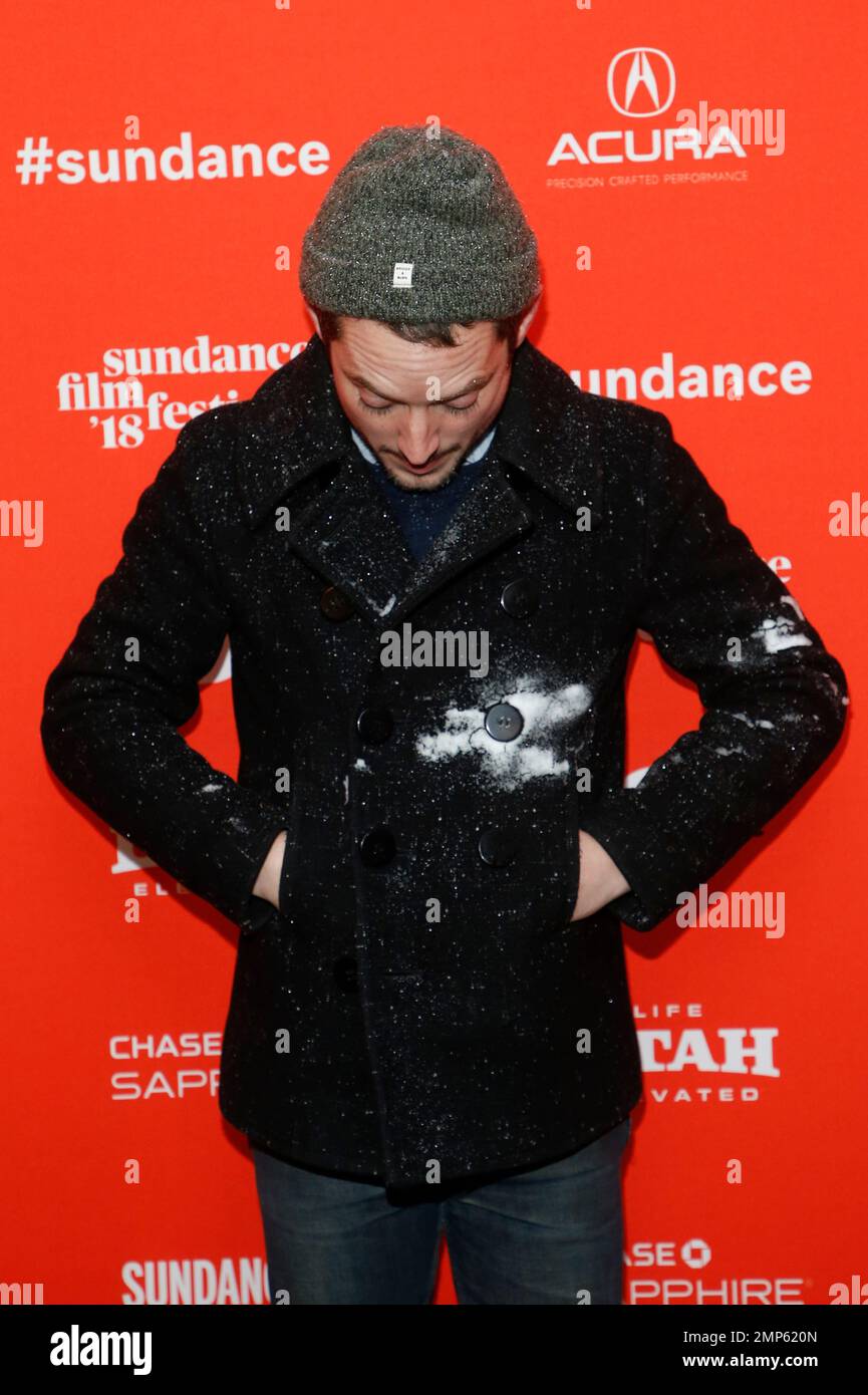 Producer Elijah Wood poses at the premiere of "Mandy" during the 2018 ...