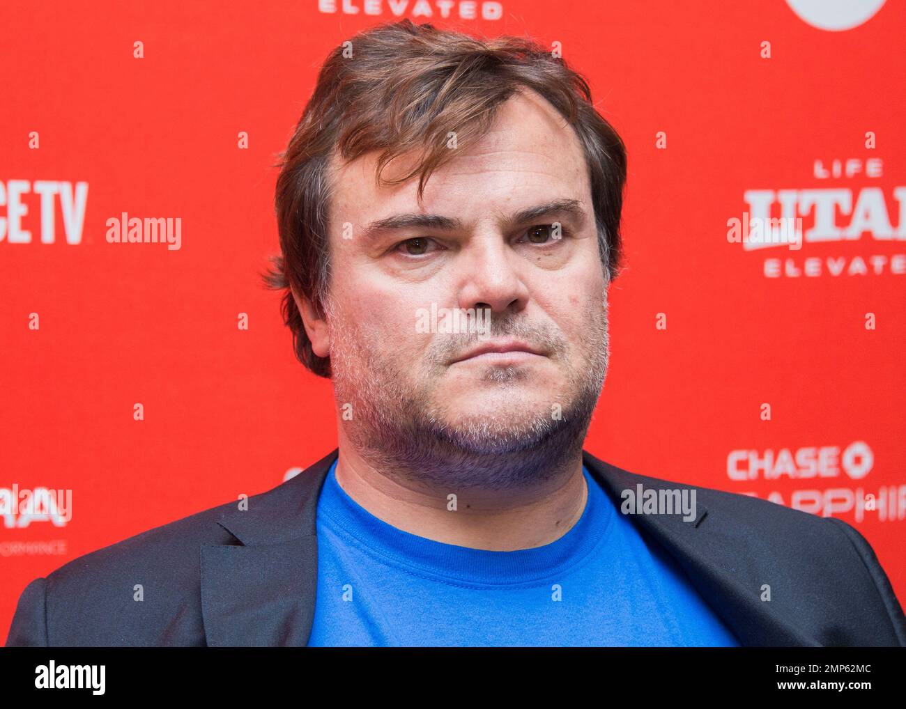 Actor Jack Black poses during the premiere of the film "Don't Worry, He ...