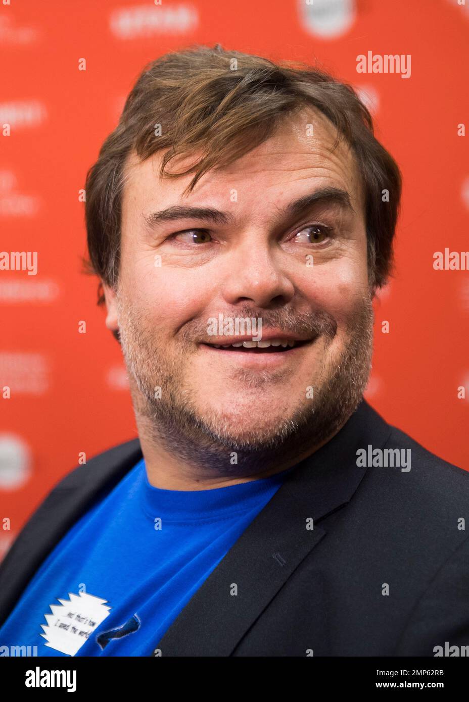 Actor Jack Black poses during the premiere of the film "Don't Worry, He ...