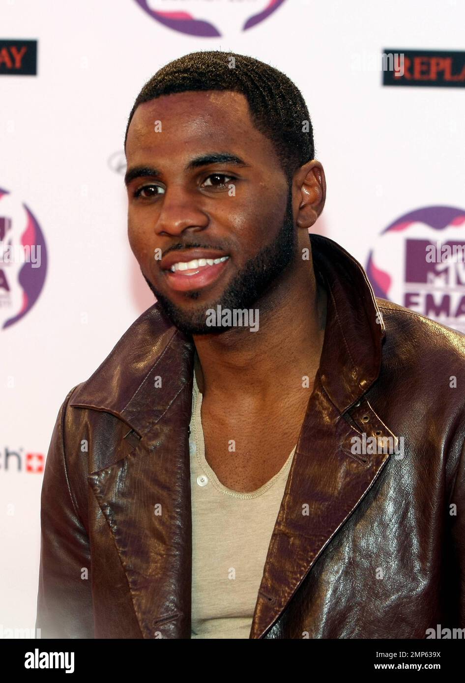 Jason derulo leather jacket hi-res stock photography and images - Alamy