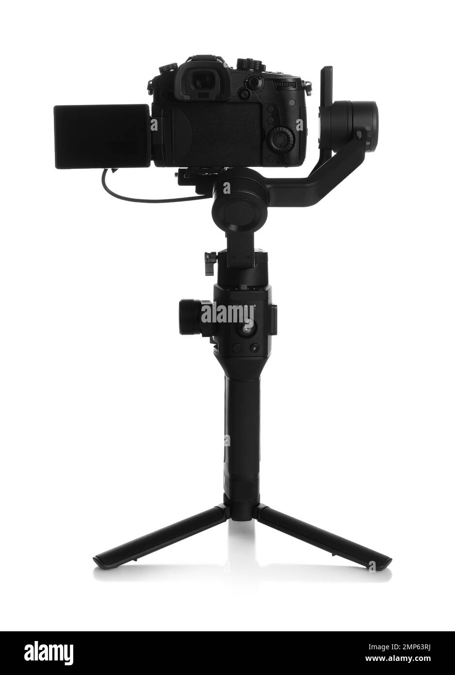 Modern professional video camera isolated on white Stock Photo - Alamy