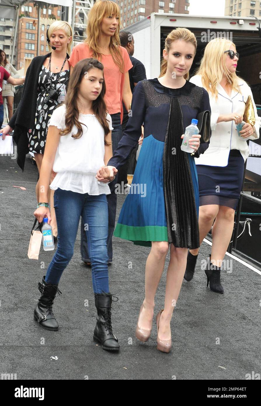 Emma Roberts arrives at the Mercedes-Benz New York Fashion Week Spring ...