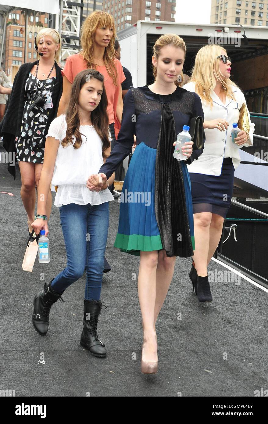 Emma Roberts arrives at the Mercedes-Benz New York Fashion Week Spring ...