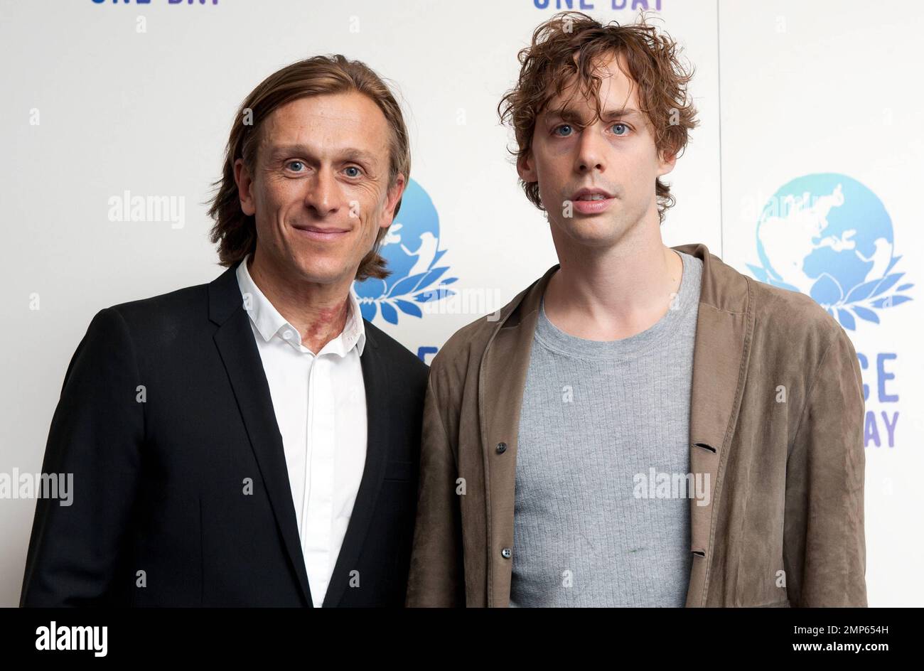 Johnny Borrell and Jeremy Gilley attend the Peace One Day Celebration ...