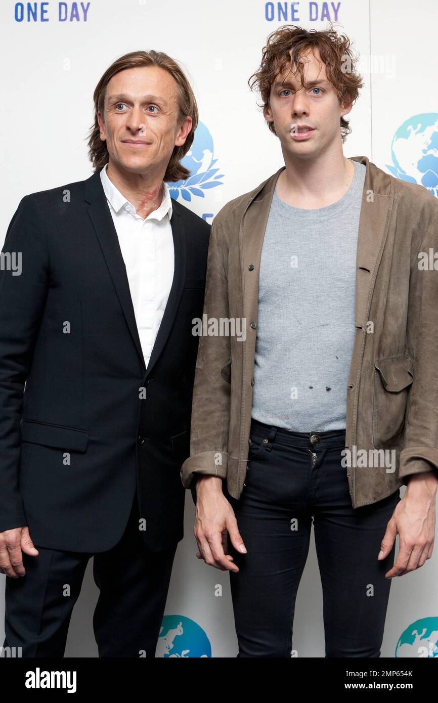 Johnny Borrell and Jeremy Gilley attend the Peace One Day Celebration ...