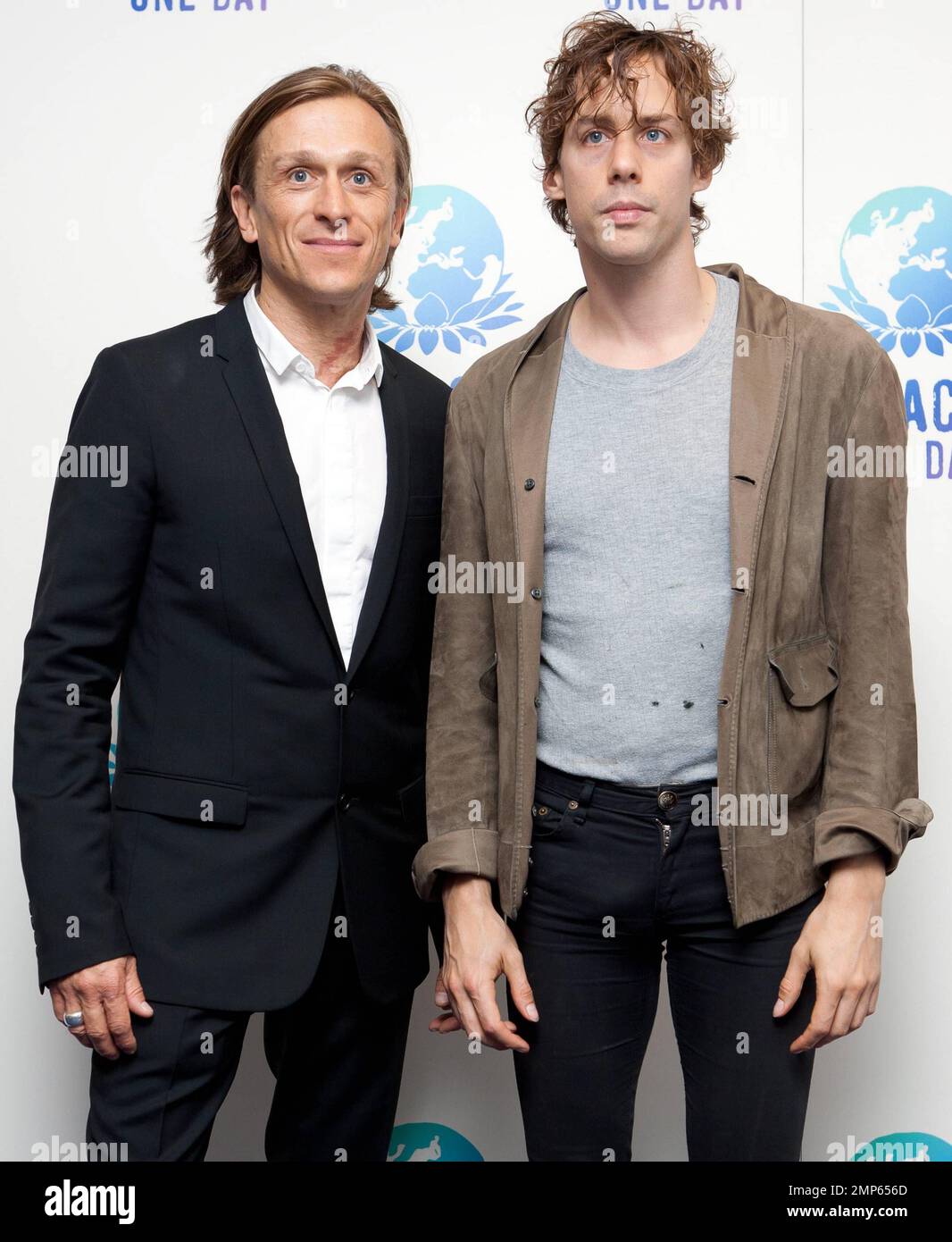Johnny Borrell and Jeremy Gilley attend the Peace One Day Celebration ...