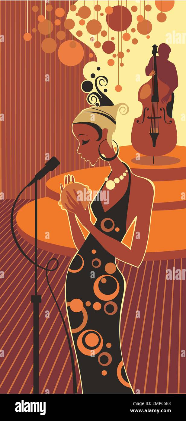 Cabaret singer Stock Vector Images - Alamy