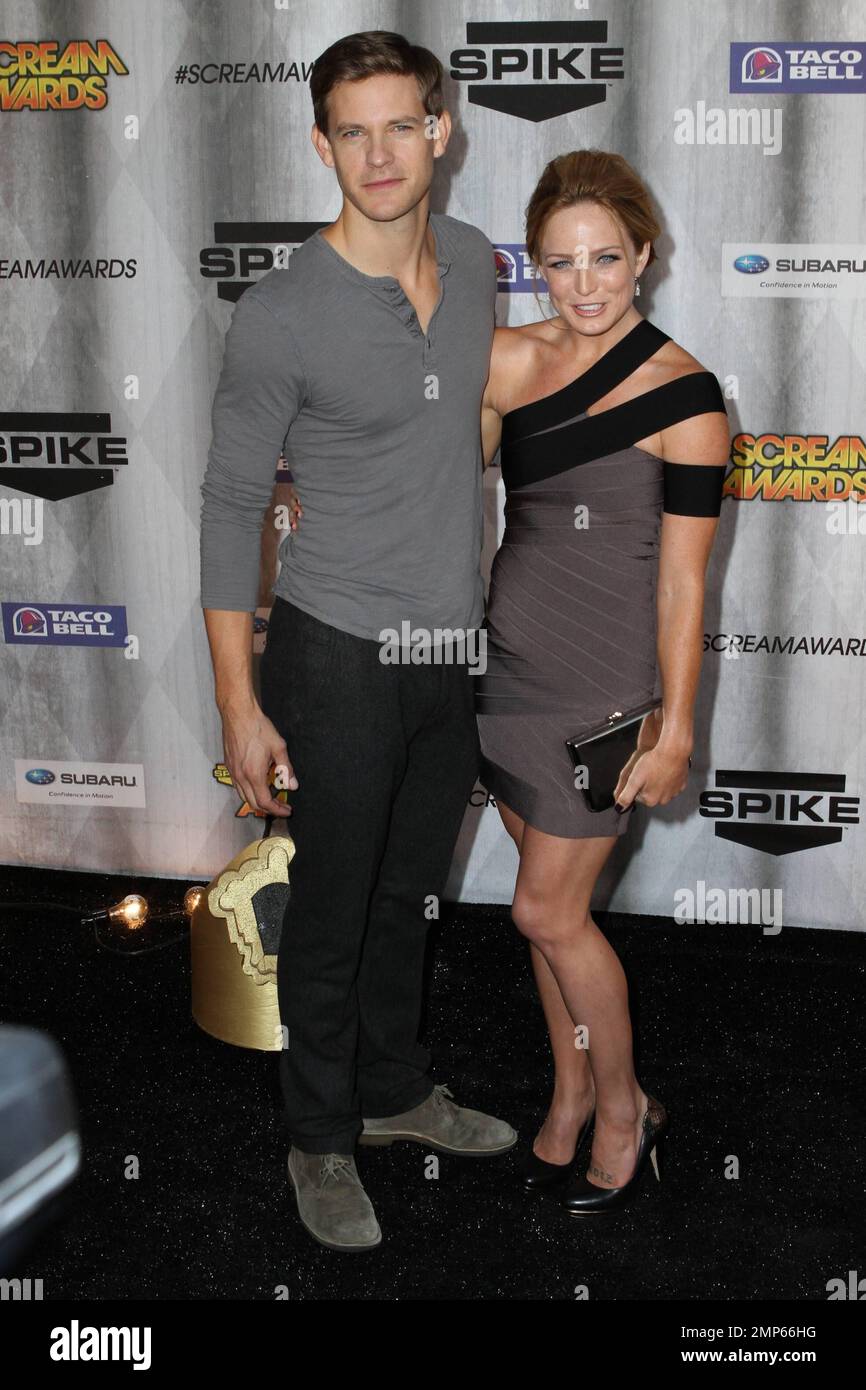 Caity Lotz and Bryce Johnson at the 2011 Spike TV's Scream Awards held ...