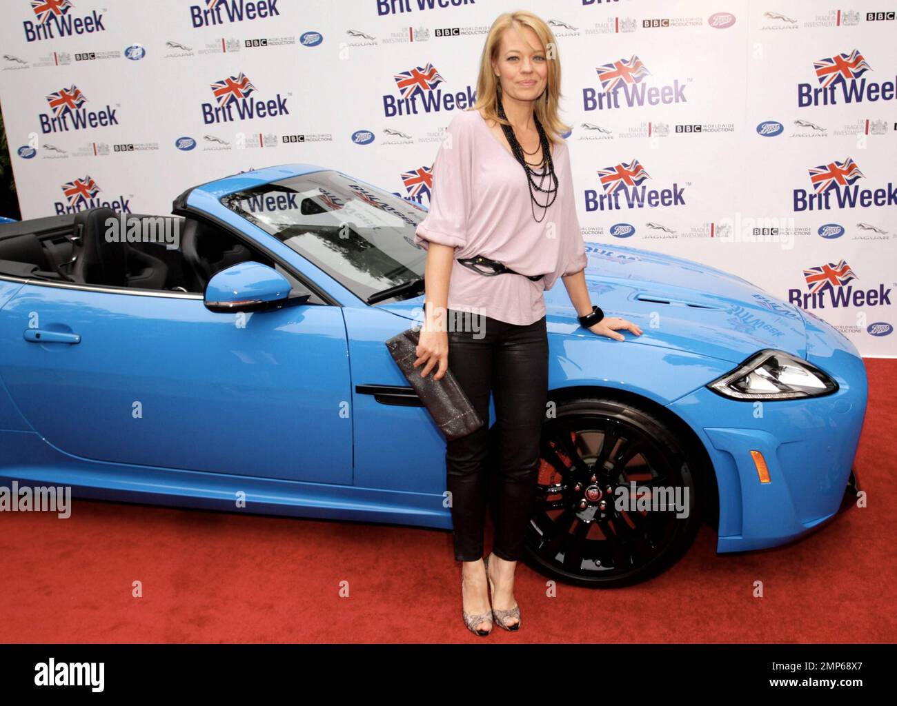 Actress Jeri Ryan arrives at the 2012 Britweek Launch Party in Los ...