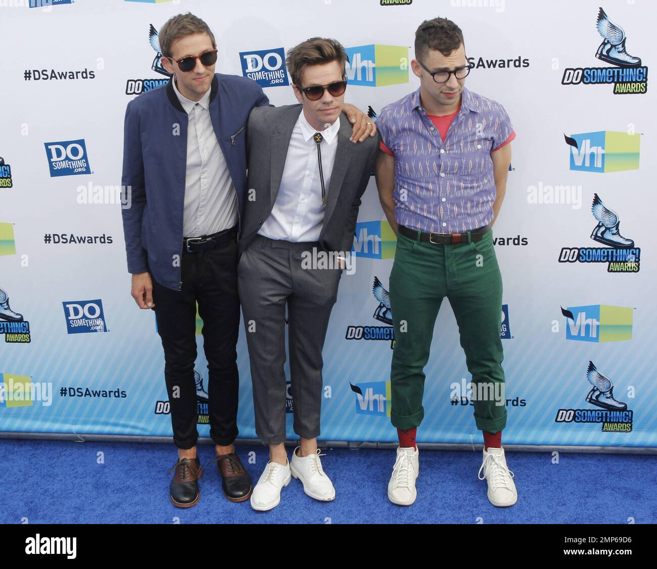 Musicians Andrew Dost, Nate Ruess and Jack Antonoff of the band Fun at ...