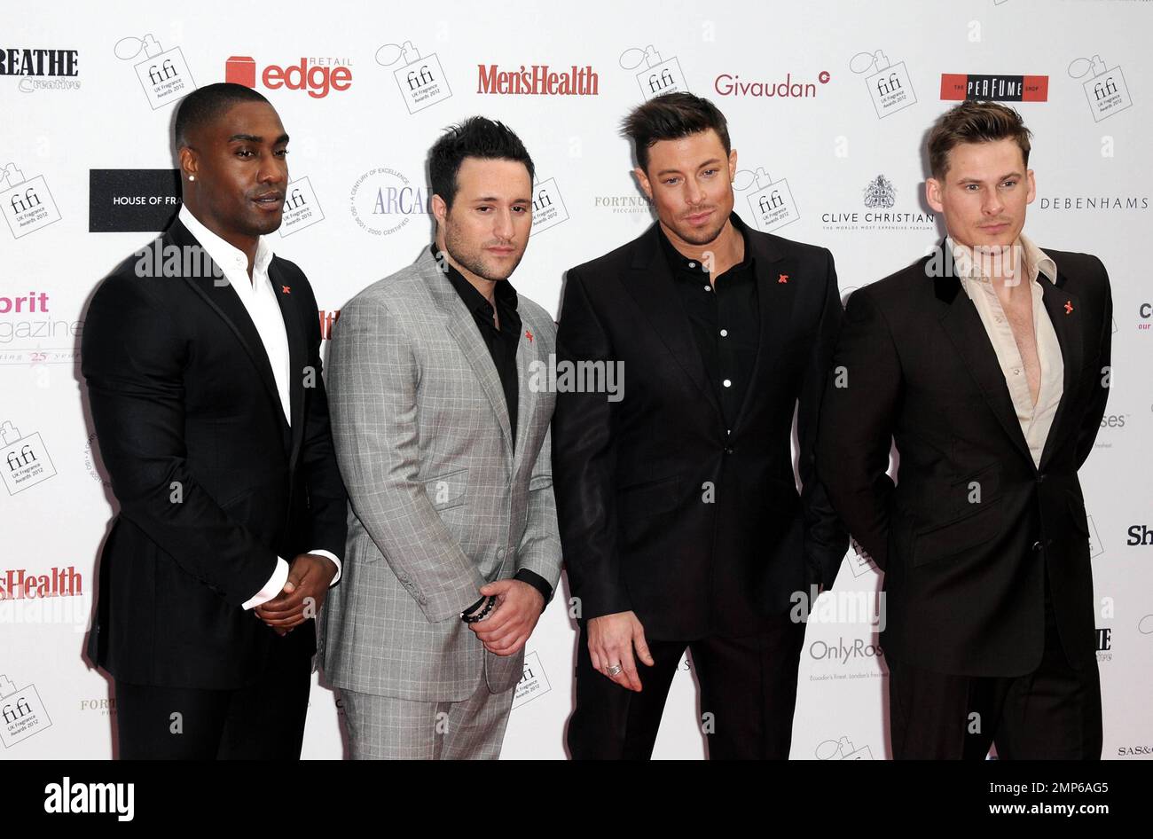 Simon Webbe, Lee Ryan, Duncan James and Antony Costa of 'Blue' attend ...