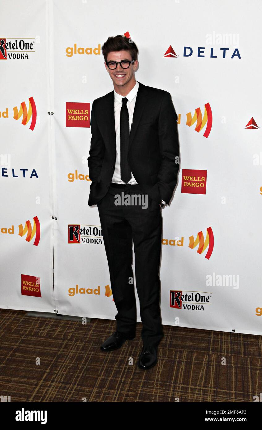 Grant Gustin at the 23rd Annual GLAAD Media Awards held at the Westin ...