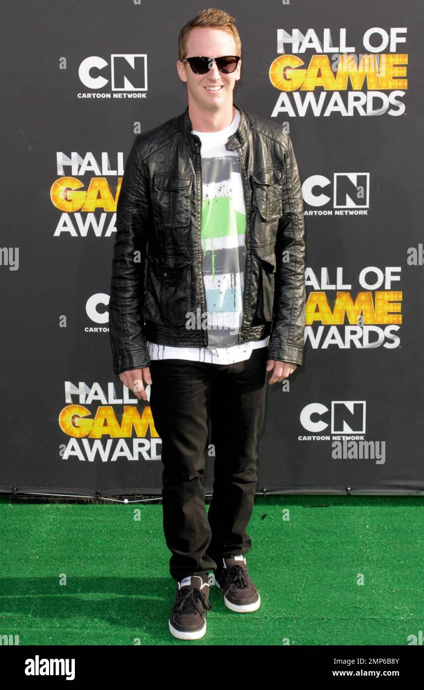 BMX rider Steve McCann arriving at the Cartoon Network's "Hall Of Game ...