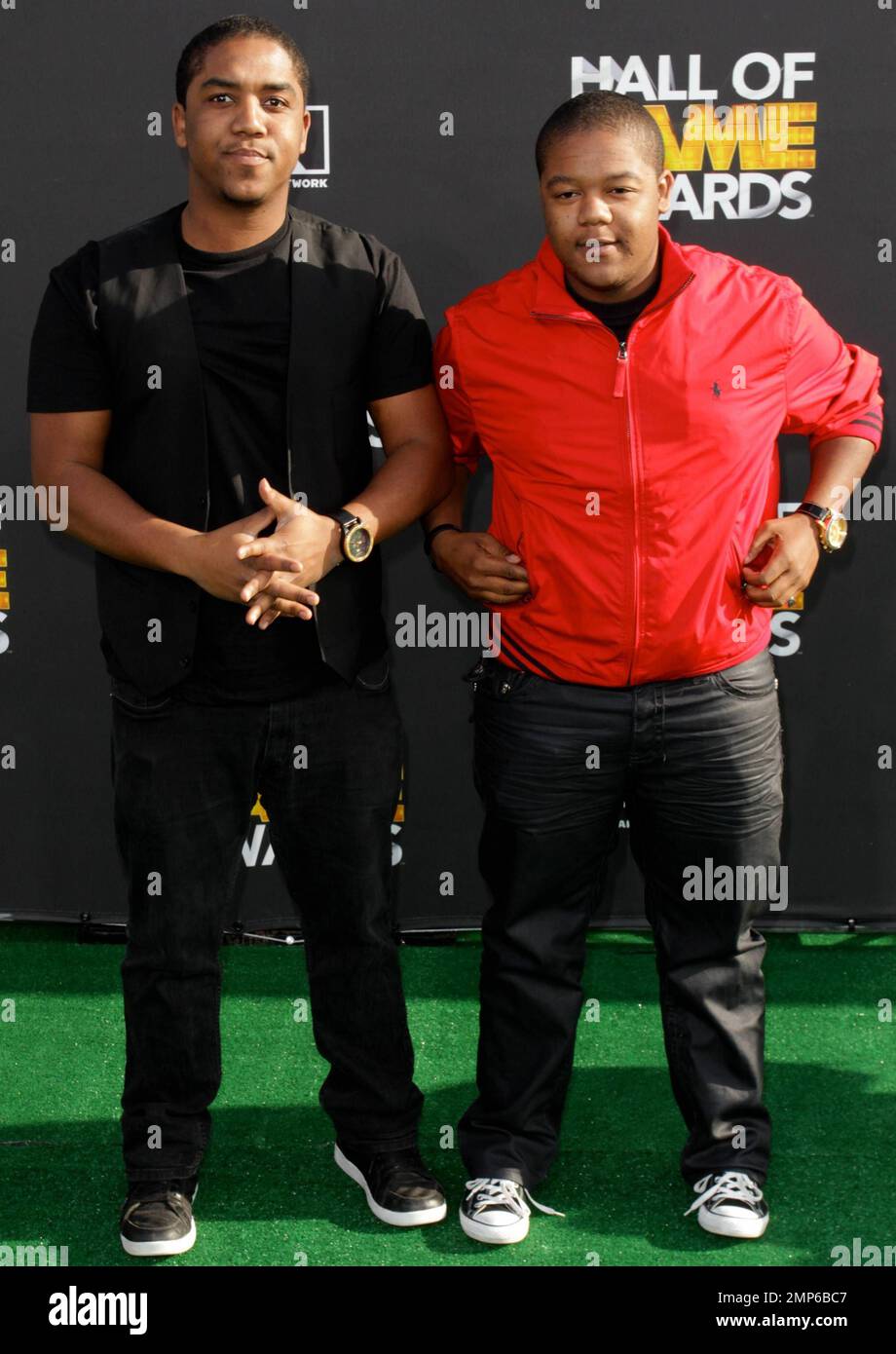 Actors Christopher Massey (L) and Kyle Massey arriving at the Cartoon ...