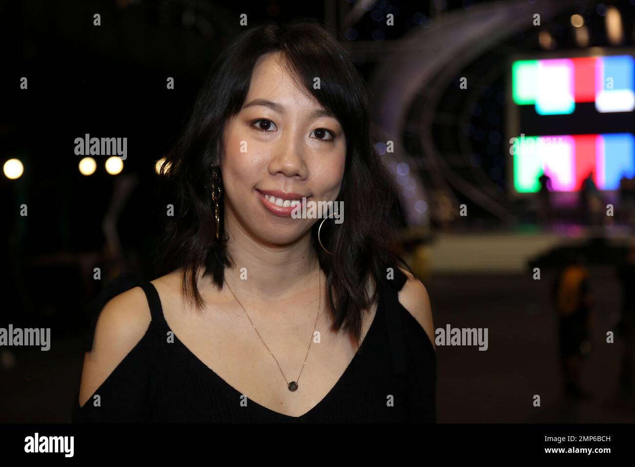 People Staff Editor and Awards Gala Spokesperson Melody Chiu poses for ...