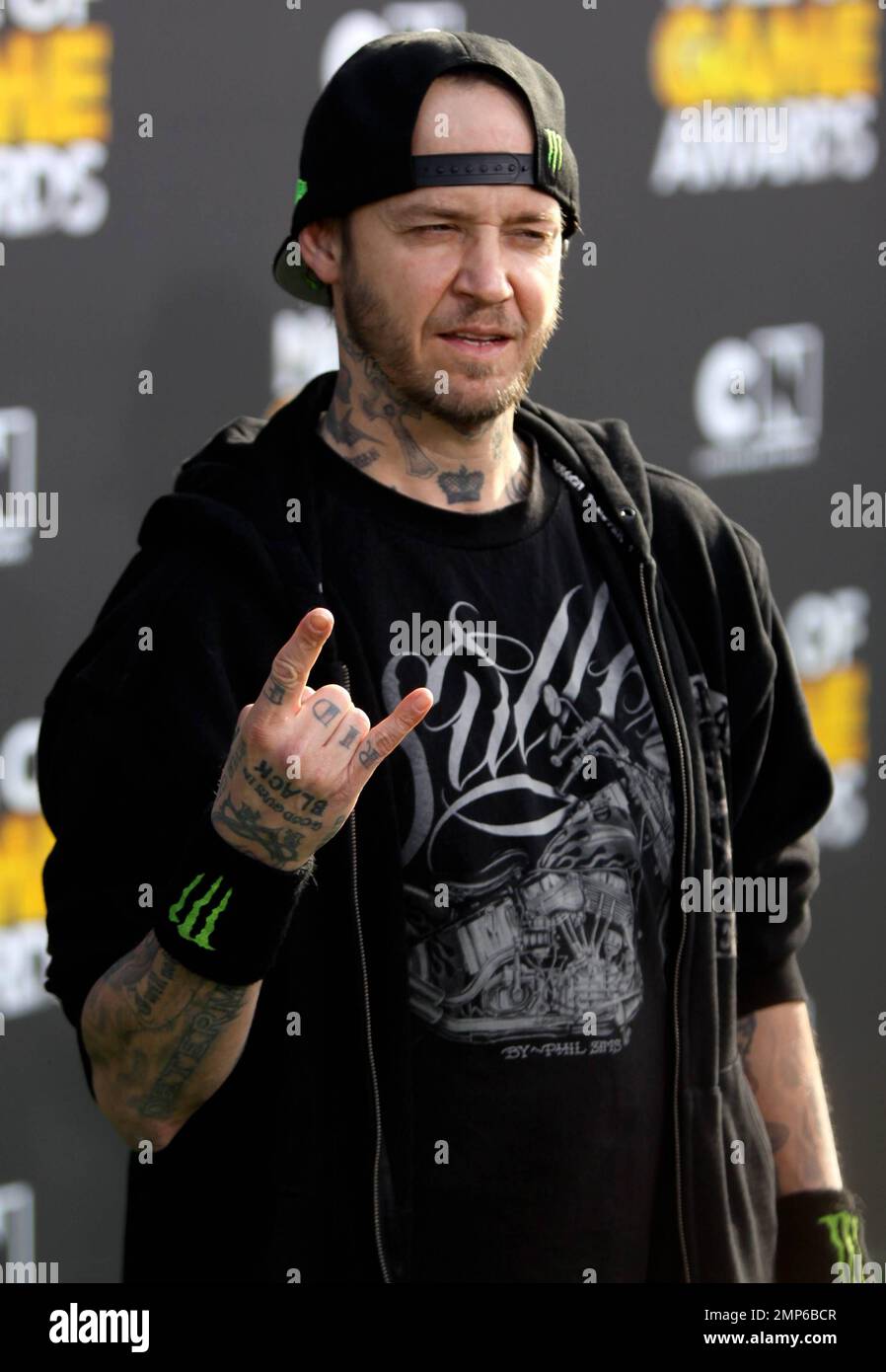 BMX rider Rick Thorne arriving at the Cartoon Network's "Hall Of Game ...