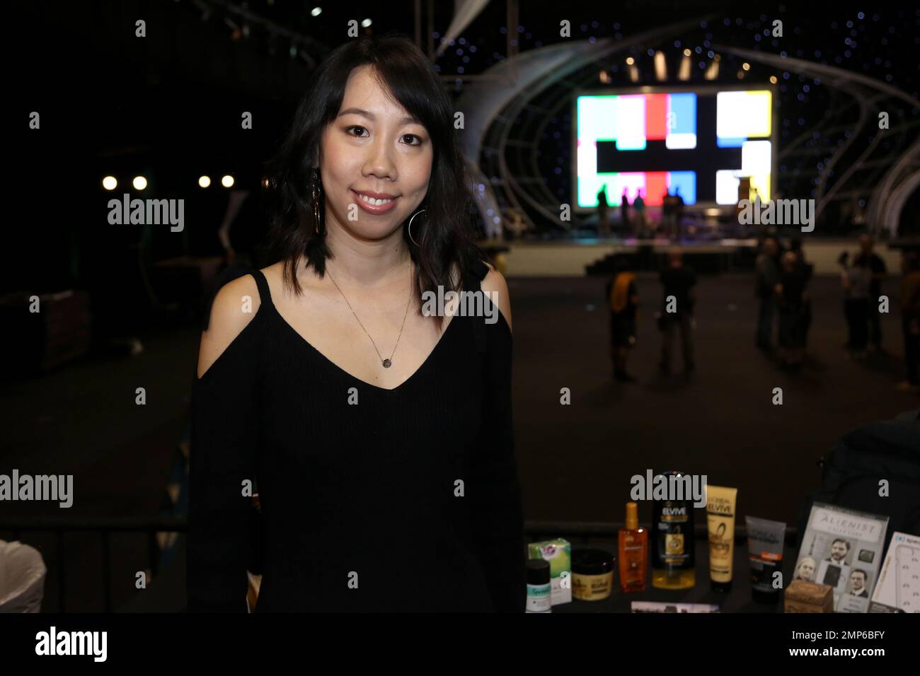 People Staff Editor and Awards Gala Spokesperson Melody Chiu poses for ...