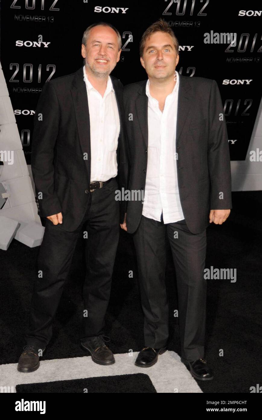 - Volker Engel and Marc Weigert (co-producers) at the premiere of "2012 ...
