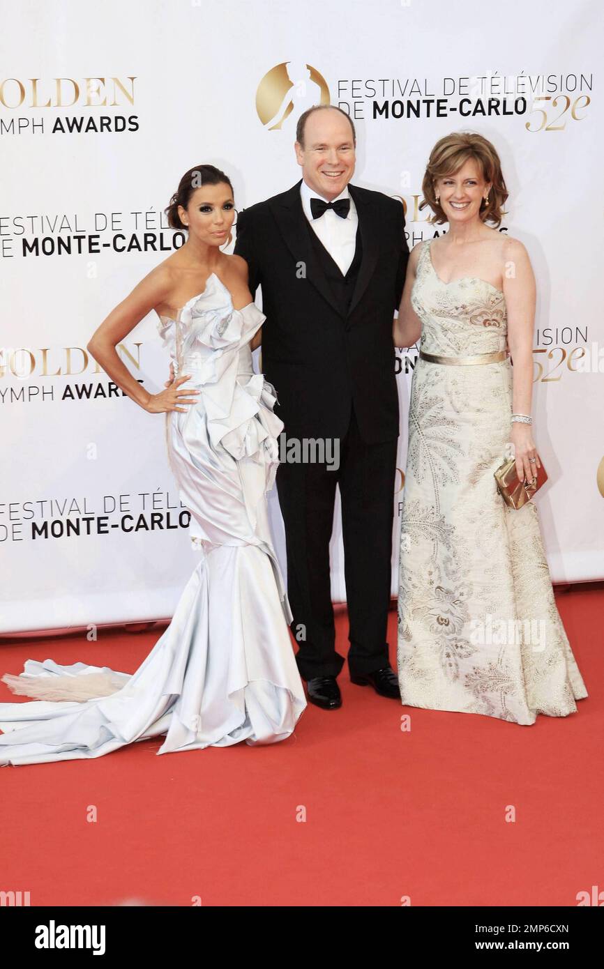 Prince Albert II of Monaco, Eva Longoria and Anne Sweeney at the ...