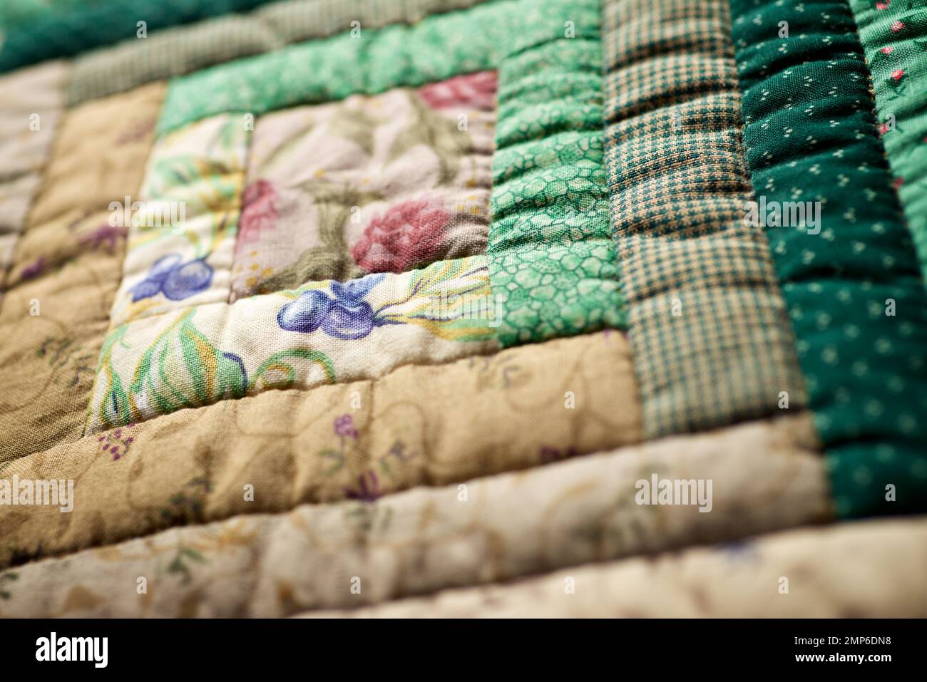 Mat made with pieces of cloth Stock Photo - Alamy