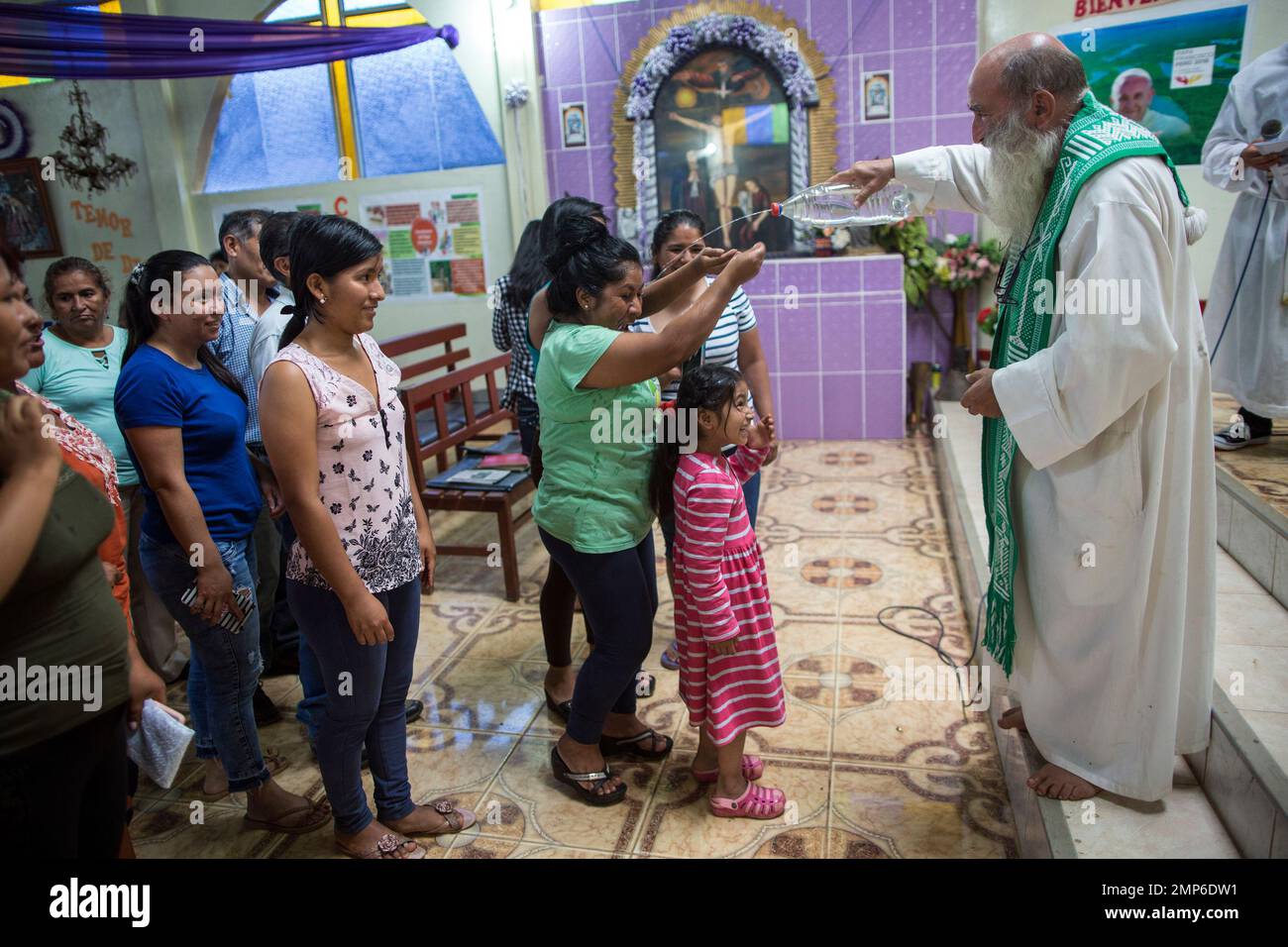 In this Jan. 14, 2018 photo, Father Pablo Zabala, better known as Padre ...