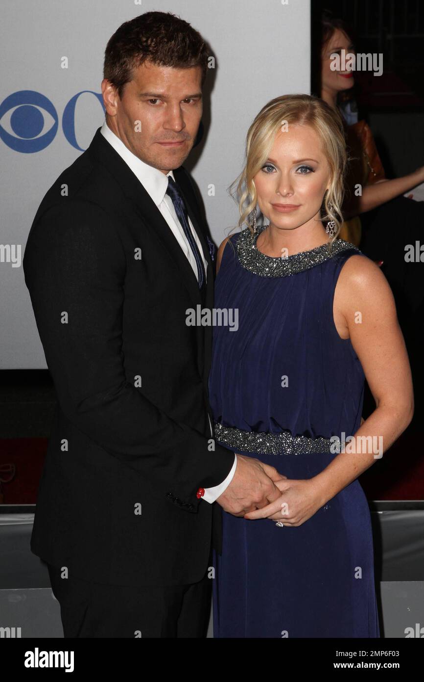 David Boreanaz and Jamie Bergman at the 2012 People's Choice Awards at ...