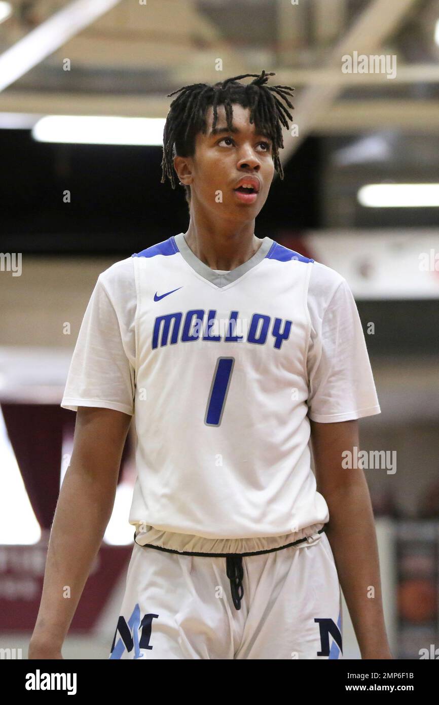 Archbishop Molloy's Moses Brown #1 in action against DeMatha during a ...