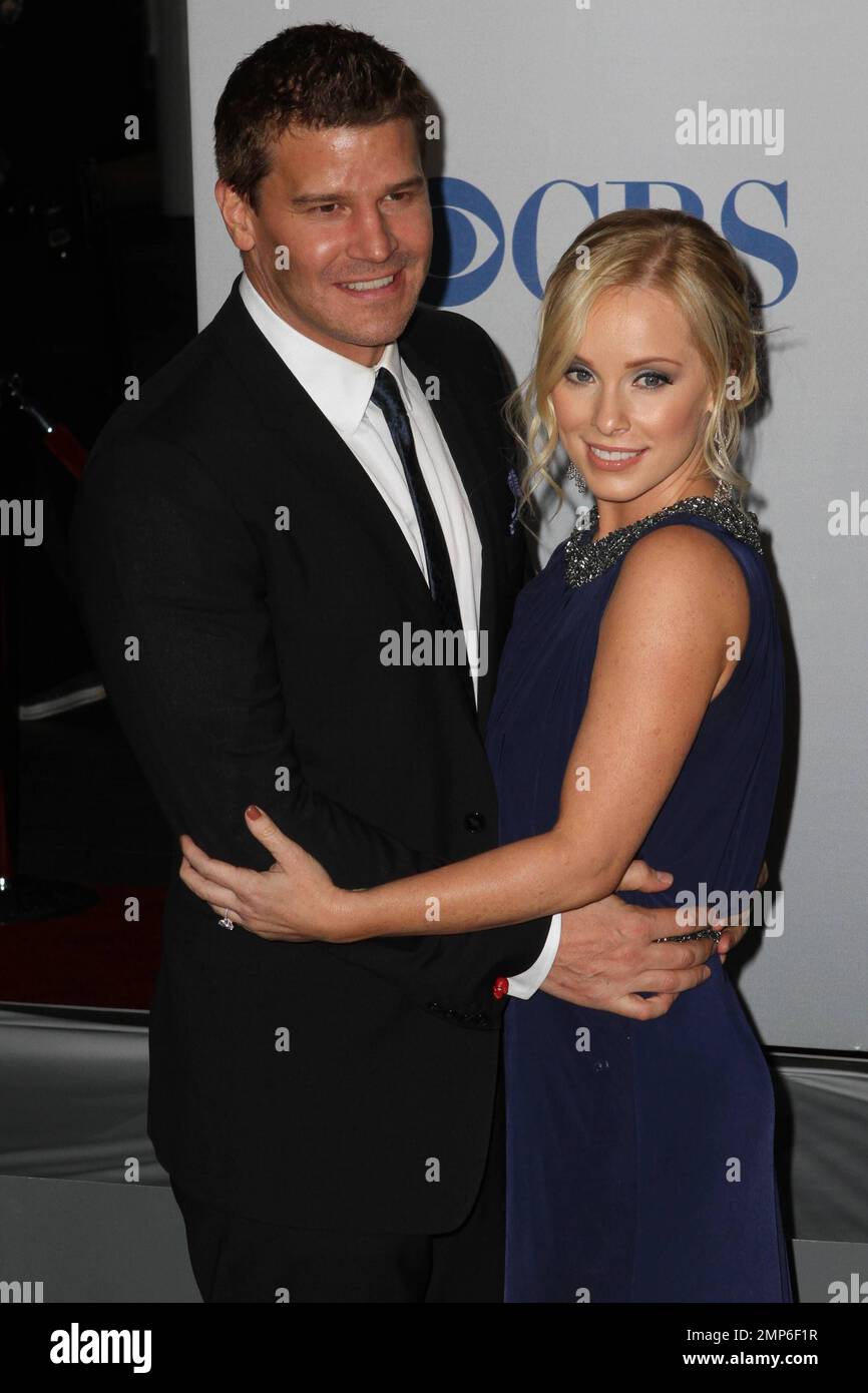 David Boreanaz and Jamie Bergman at the 2012 People's Choice Awards at ...