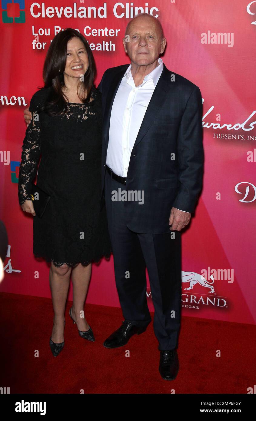 Sir Anthony Hopkins and wife Stella Arroyave at the Keep Memory Alive's ...