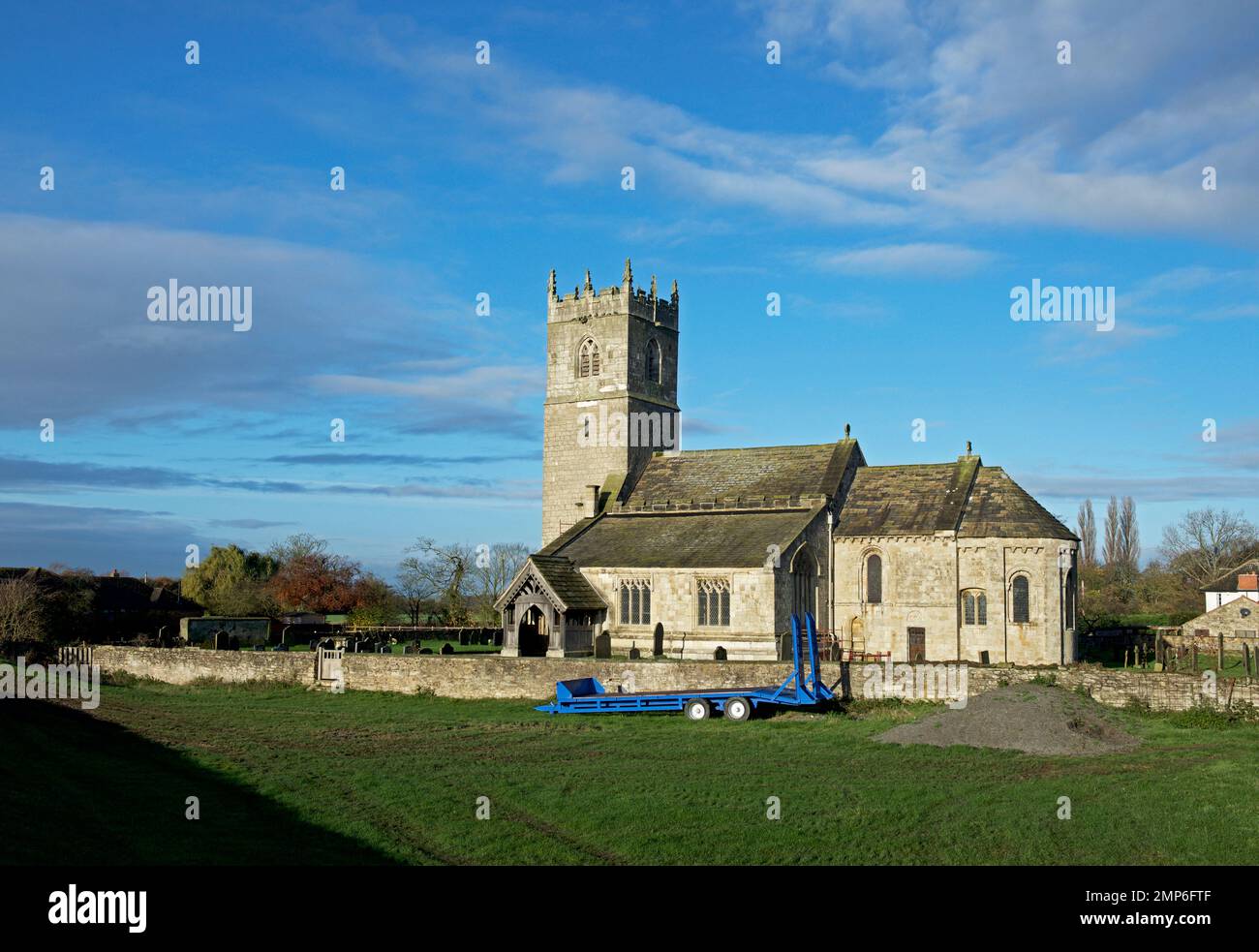 St Mary's Church in the village of Birkin, North Yorkshire, England UK ...