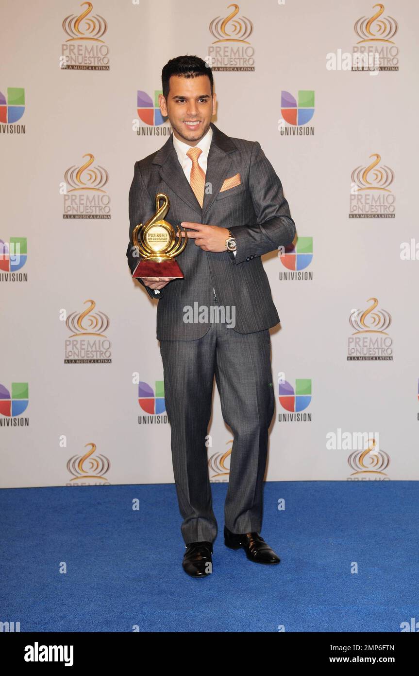 Tito el Bambino poses backstage at Univision's 2012 Premio Lo Nuestro a ...