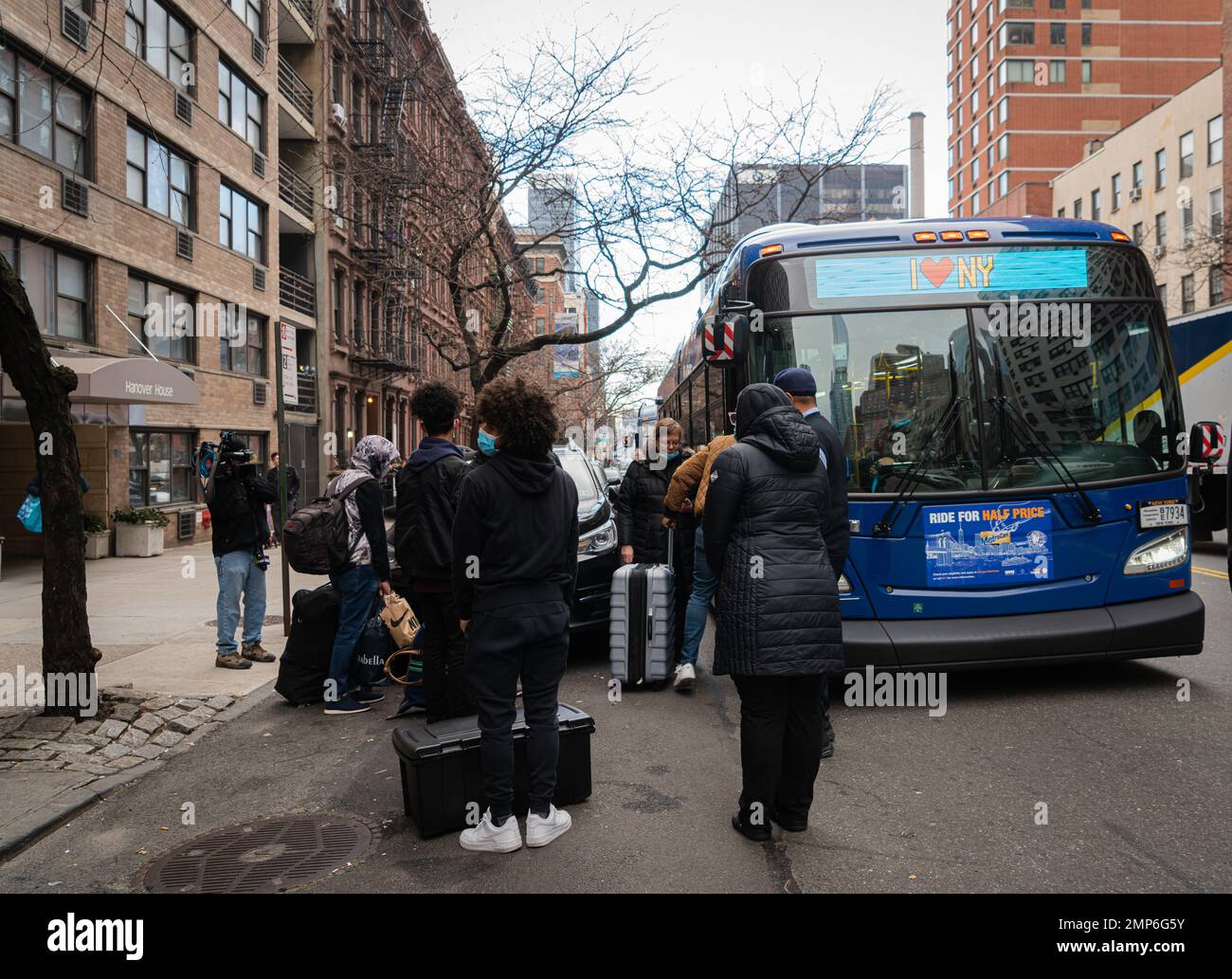 Many migrants refused to leave the Watson hotel and set up tents ...