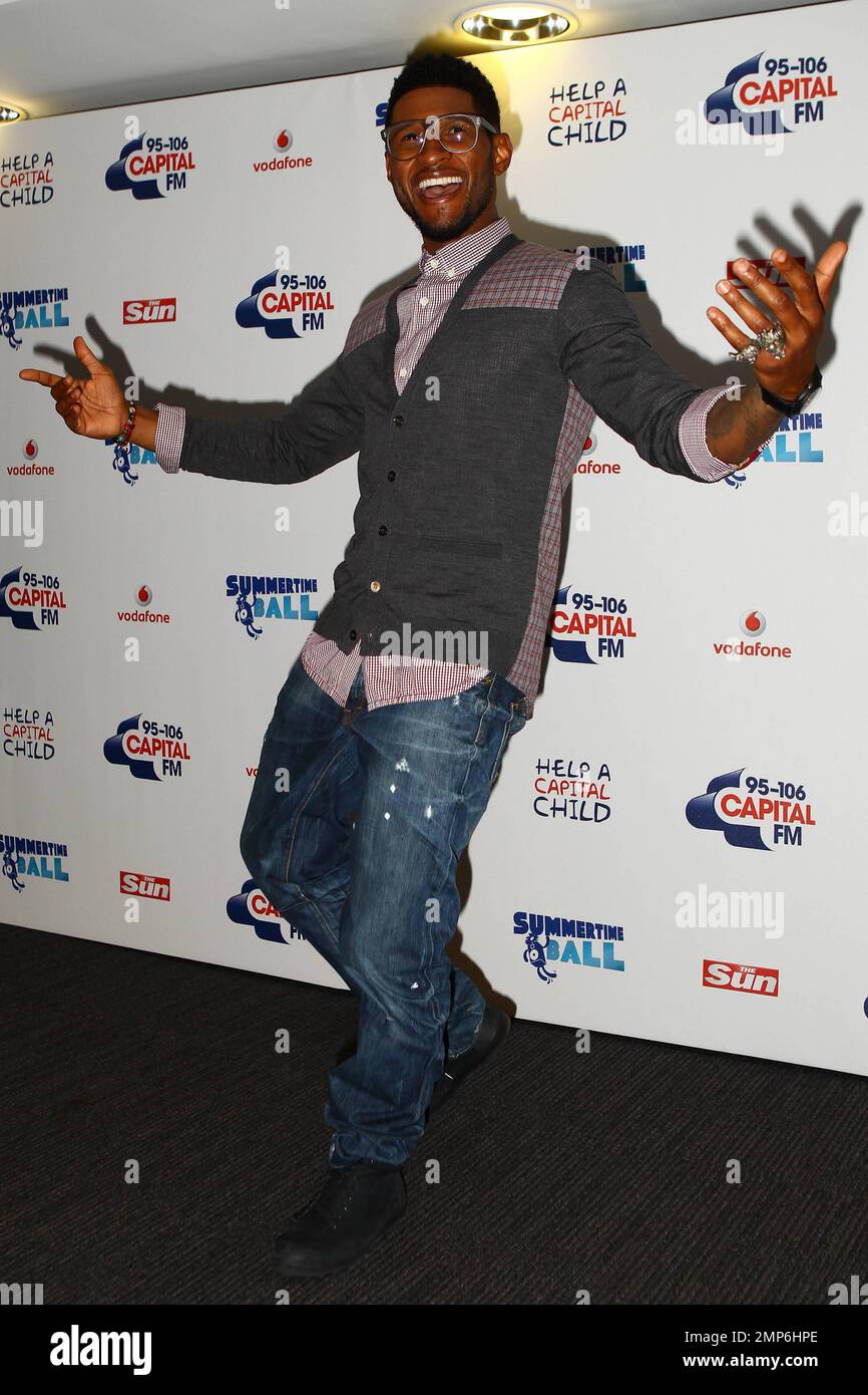 Usher attends The Summertime Ball held at Wembley Stadium in London, UK ...