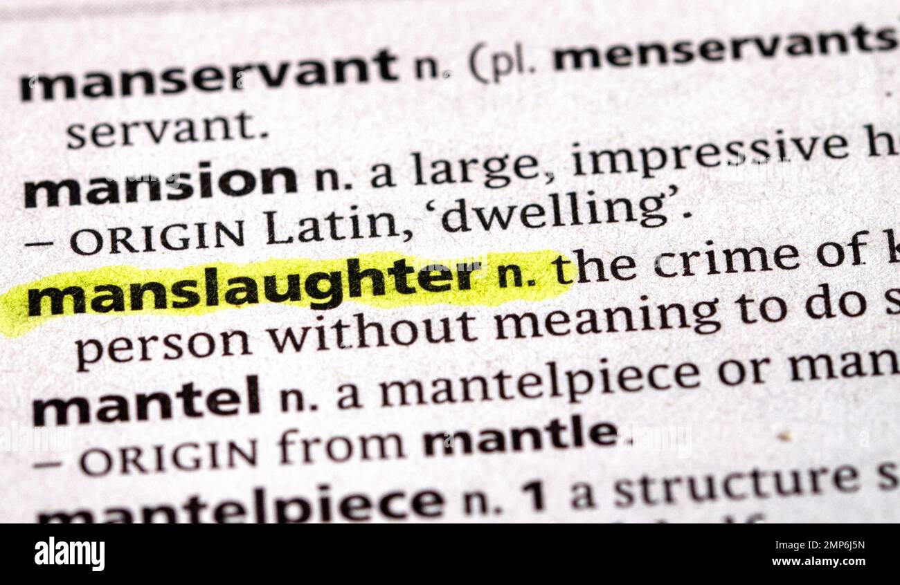Manslaughter hi-res stock photography and images - Alamy