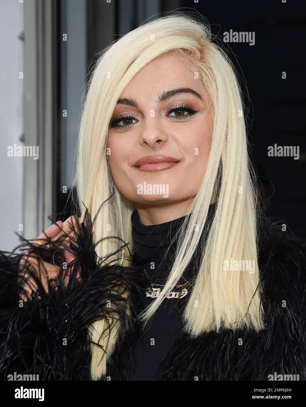 Singer Bebe Rexha makes an appearance at the Empire State Building on ...