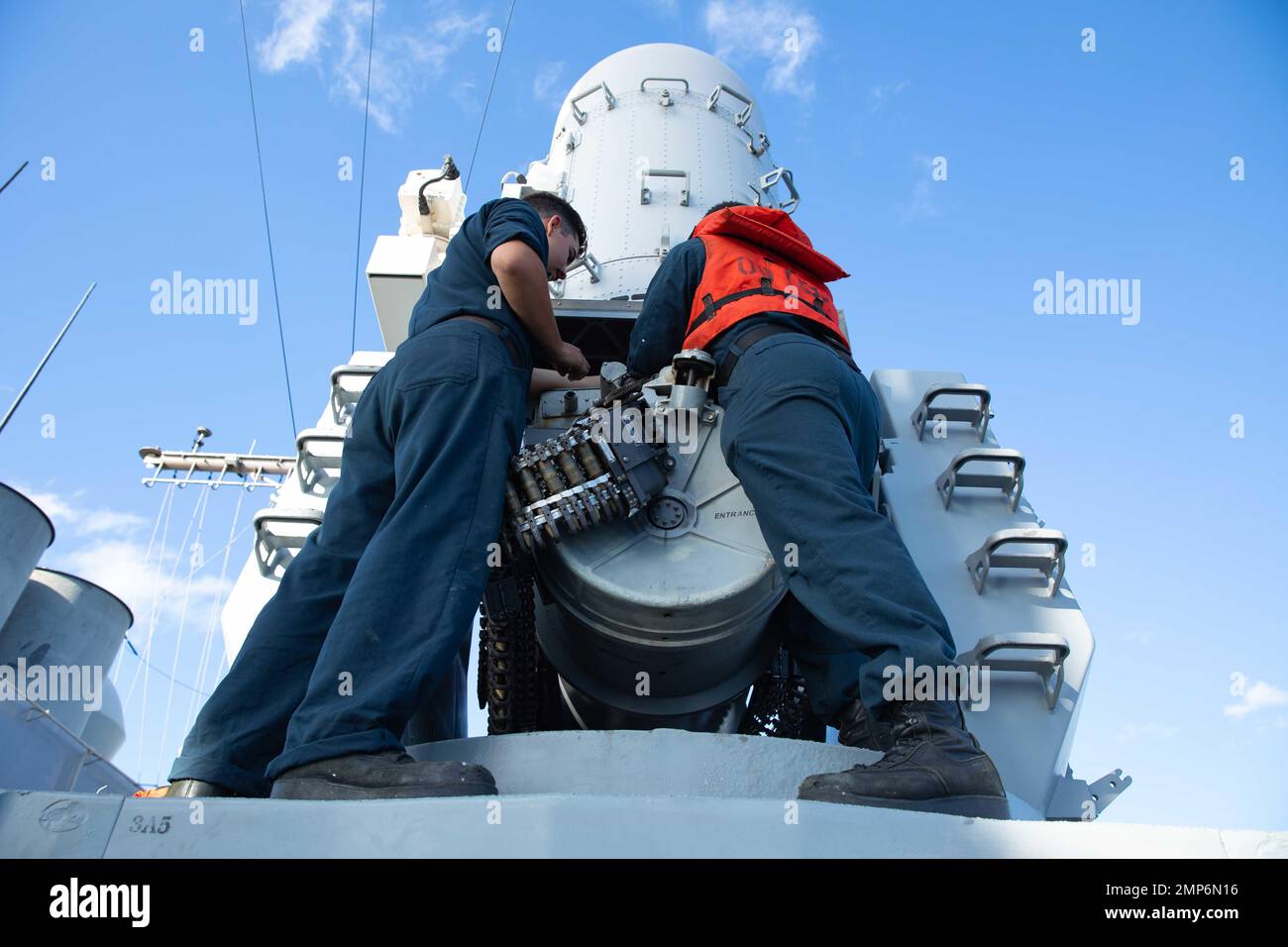 221010-N-LK647-0145 ATLANTIC OCEAN—Fire Controlman 3rd Class Jacob ...