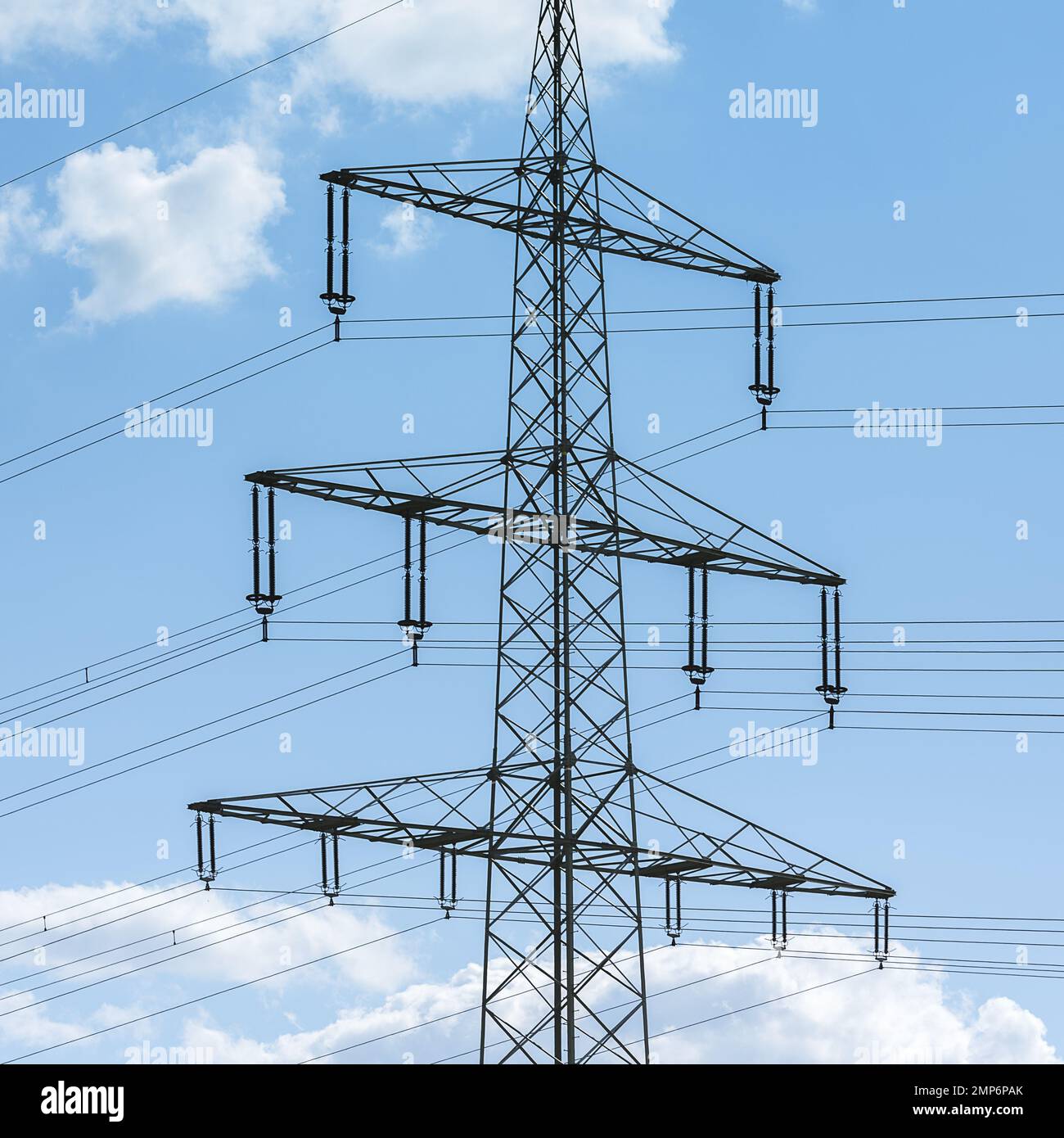Cloudy sky electricity pylon hi-res stock photography and images - Alamy